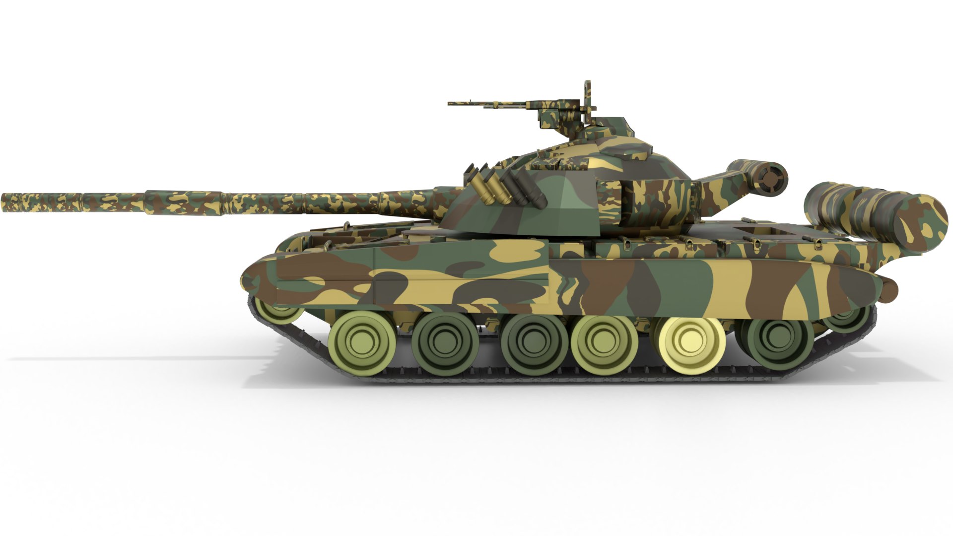 3D Model Tank T-80 UK Battle Tank CGI 3D Model - TurboSquid 1736385