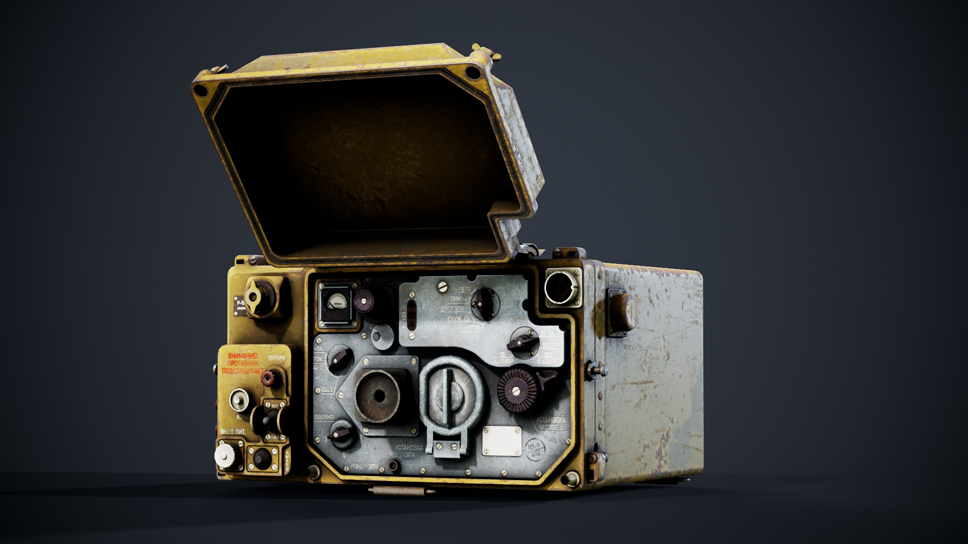 R-107 Radiostation Rigged GameReady LODs 3D Model - TurboSquid 1790109