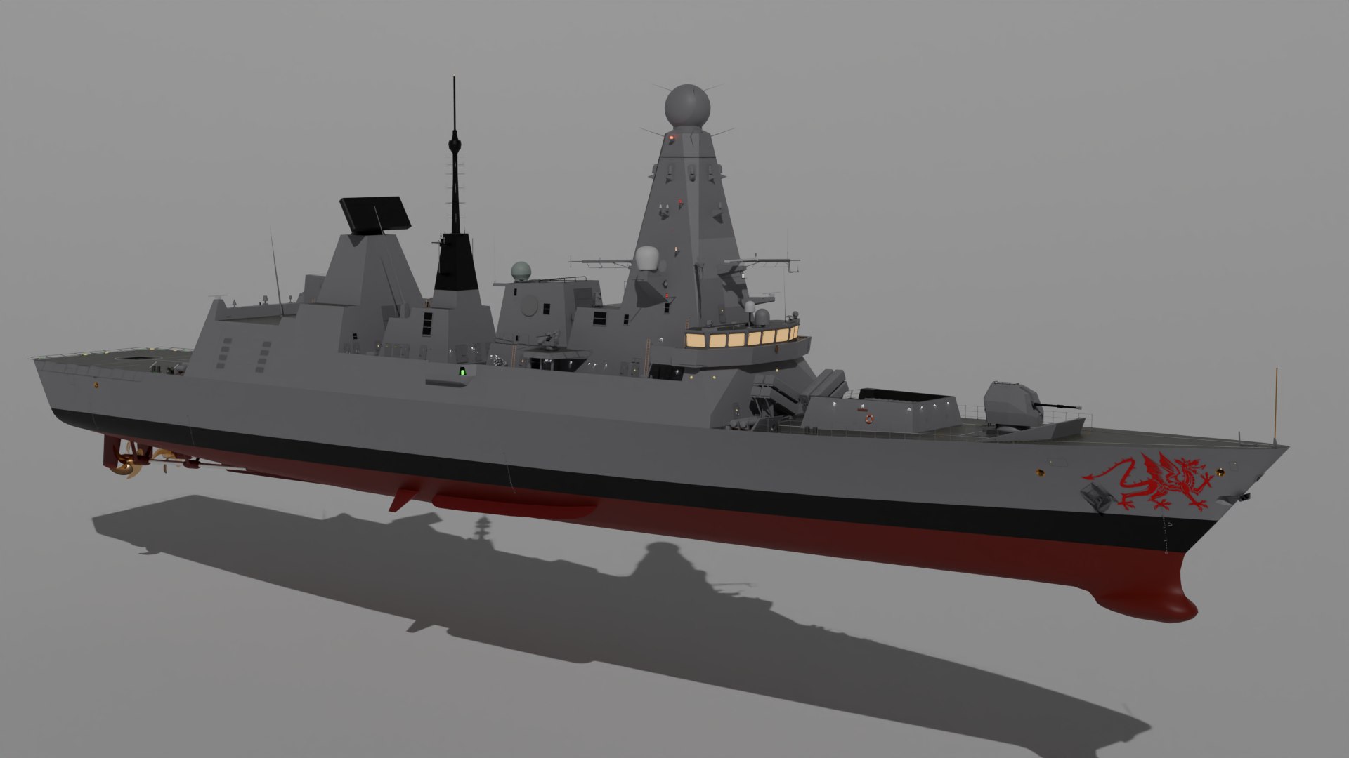 3D Type 45 Destroyer - TurboSquid 2186454