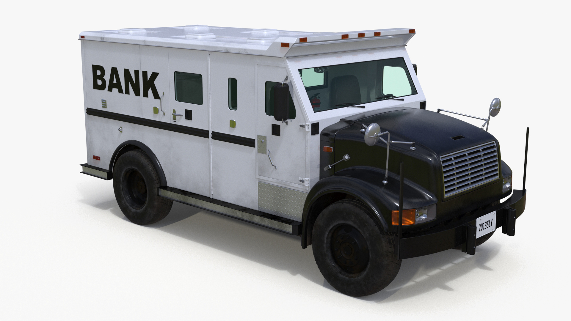 Armored Bank Truck Vehicle Rigged For Maya 3D Model - TurboSquid 2341239