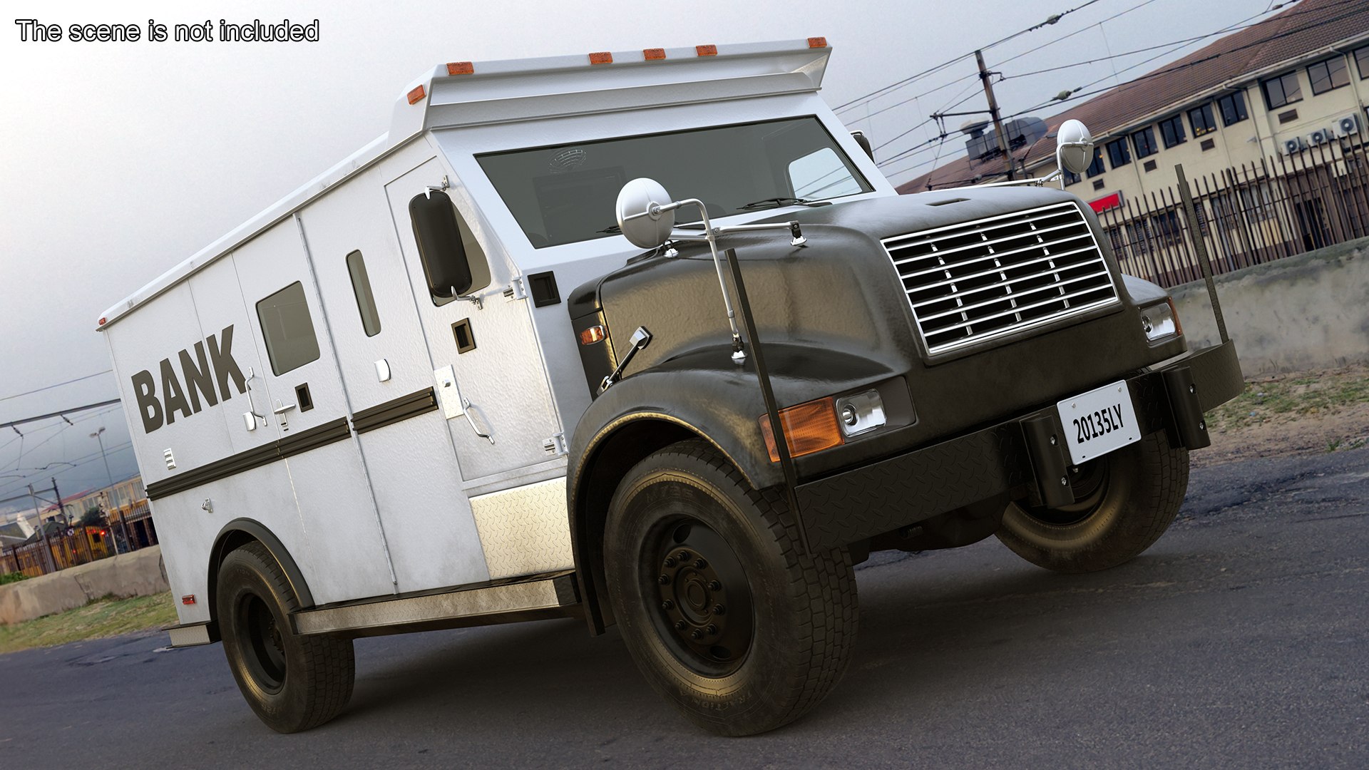 Armored Bank Truck Vehicle Rigged For Maya 3D Model - TurboSquid 2341239