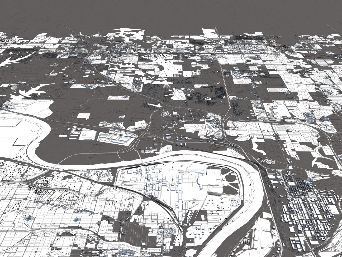 3D buildings houses maps model - TurboSquid 1443970