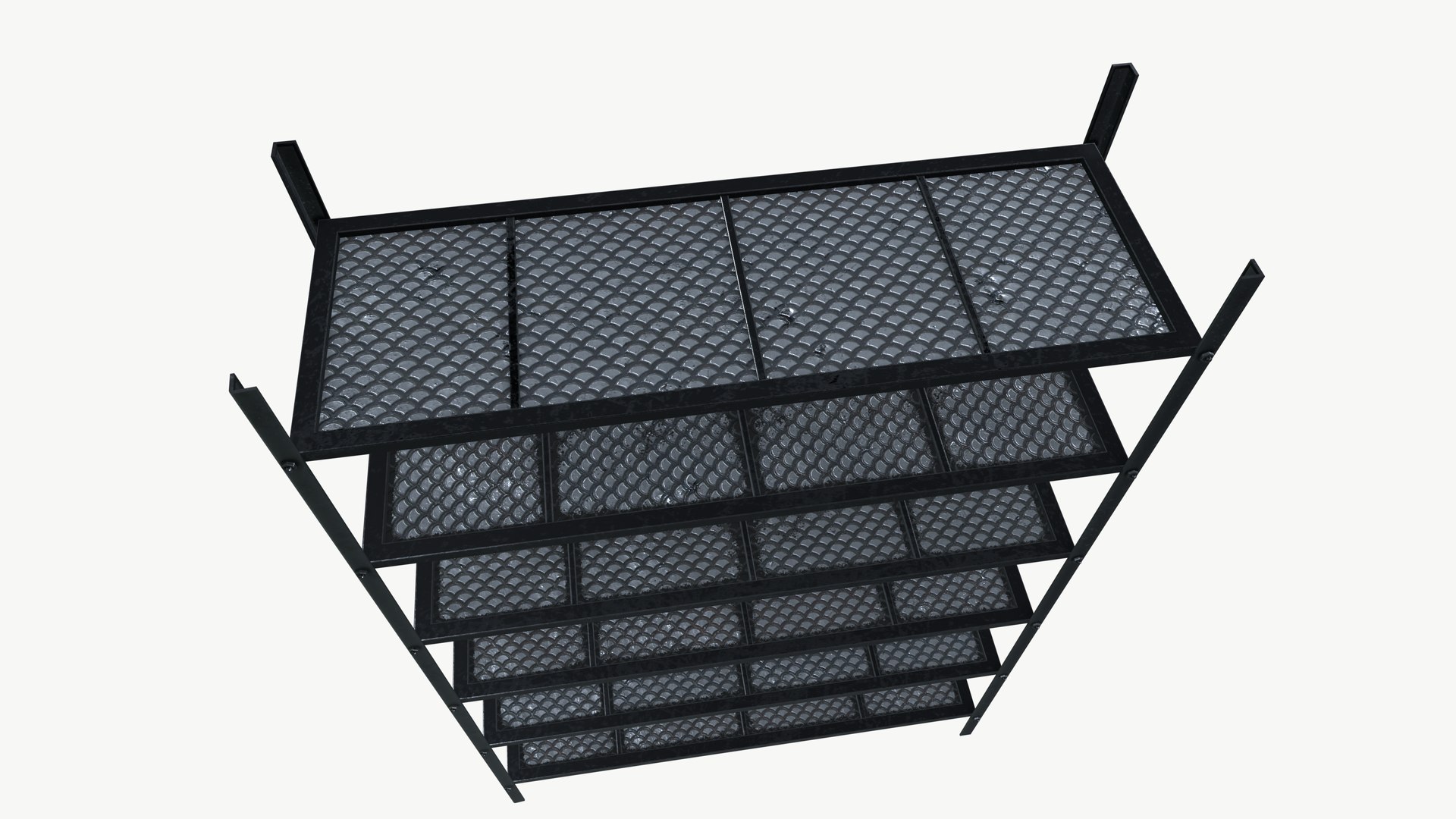 Metal Shelf 3D Model - TurboSquid 2351832