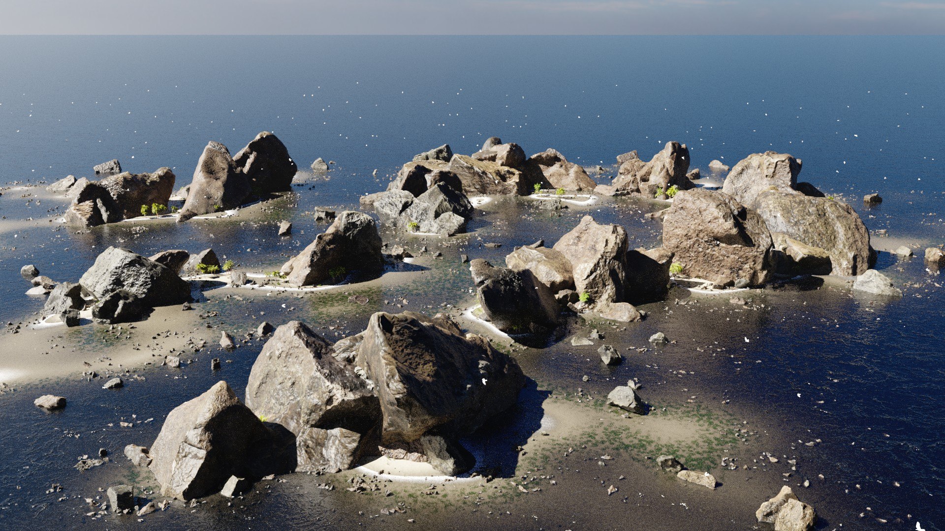 3D Archipelago of rocks model - TurboSquid 2162729