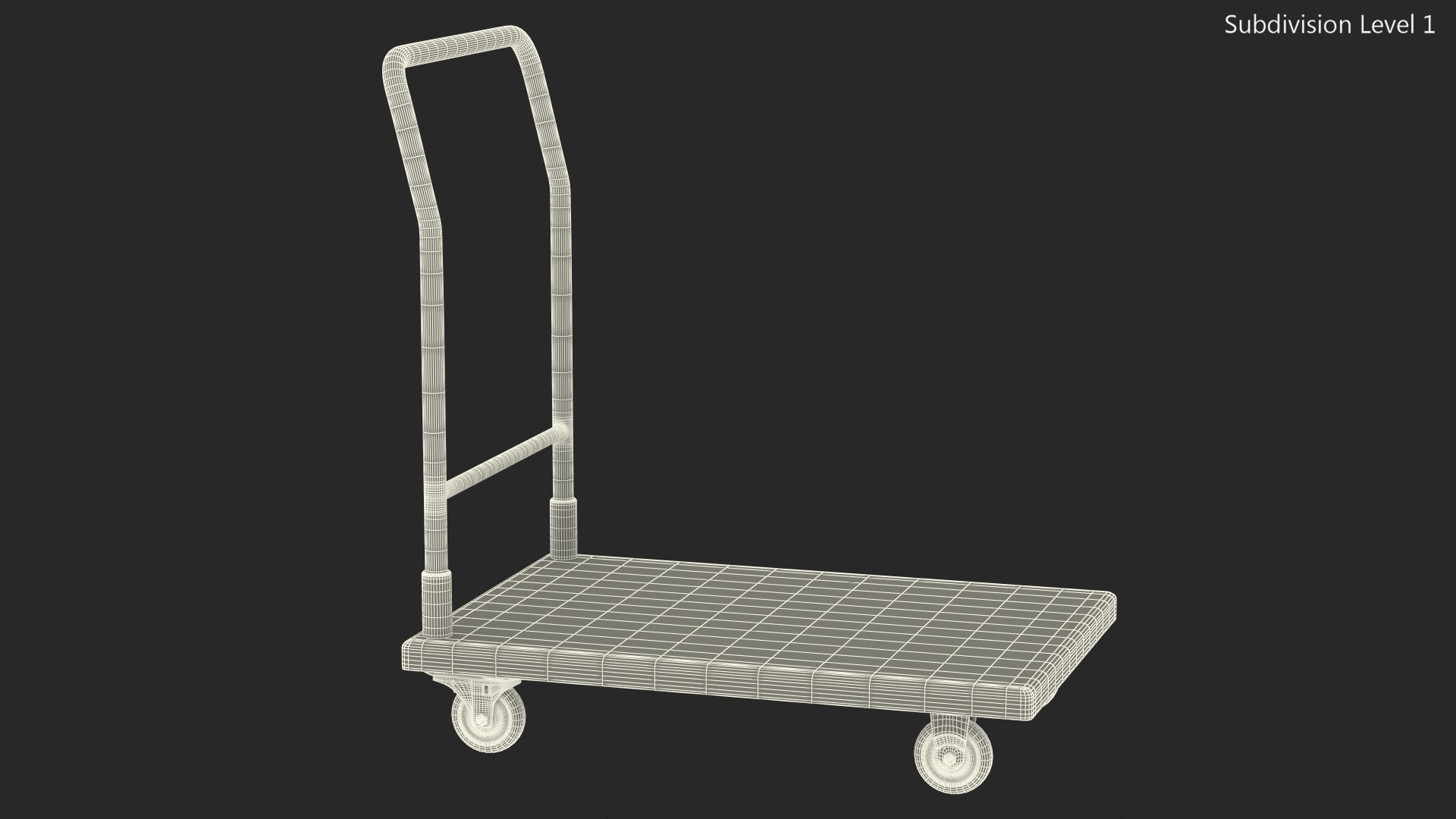 Trolley Low Platform 3D model - TurboSquid 1888642