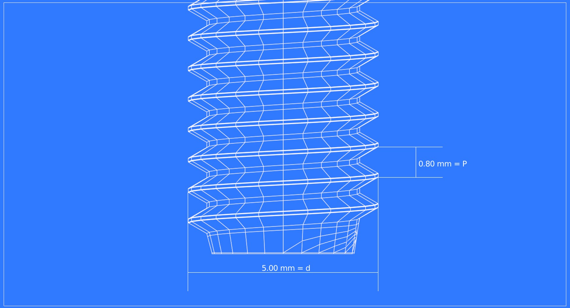Hex Bolt M5x50 5 Model - TurboSquid 1384200