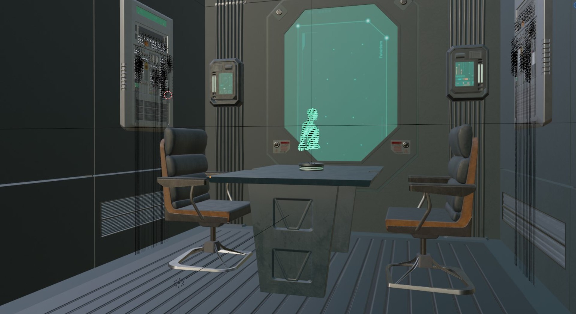 Futuristic Interrogation Room 3D Model - TurboSquid 2248528