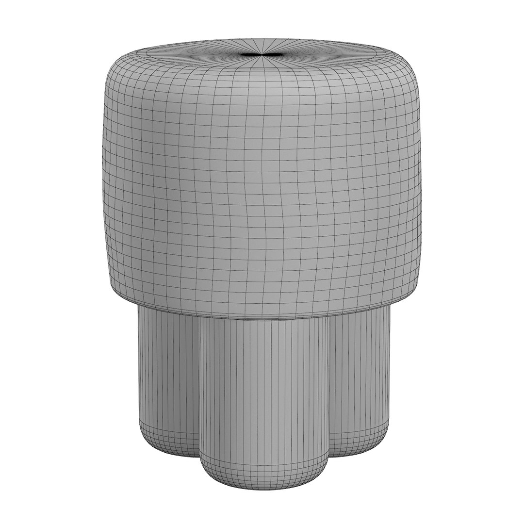 STRIPED MILKING STOOL 3D model - TurboSquid 2137948