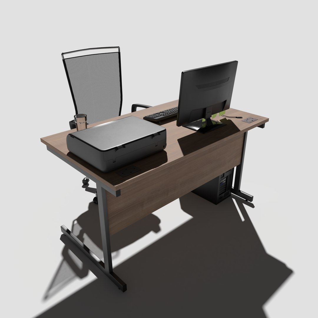 Workstation 3D model - TurboSquid 1701662