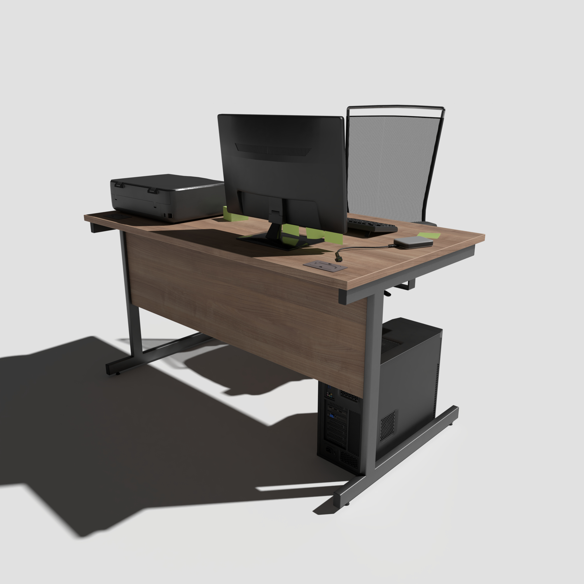 Workstation 3D model - TurboSquid 1701662