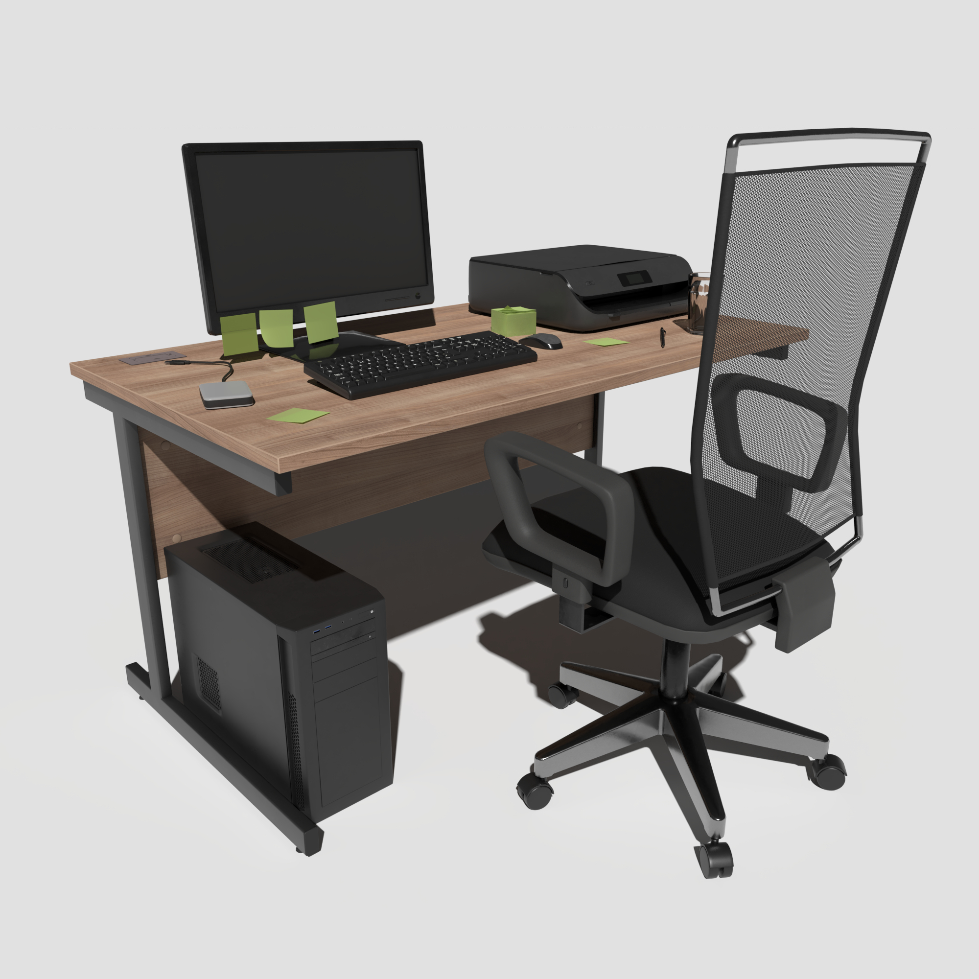 Workstation 3D model - TurboSquid 1701662