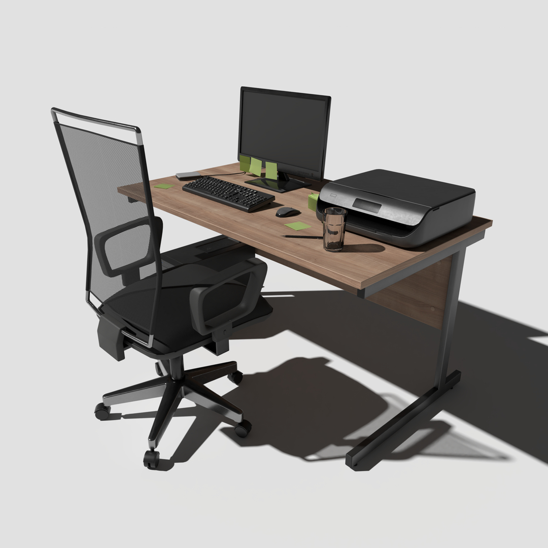 Workstation 3D model - TurboSquid 1701662