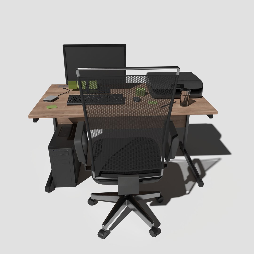 Workstation 3D model - TurboSquid 1701662