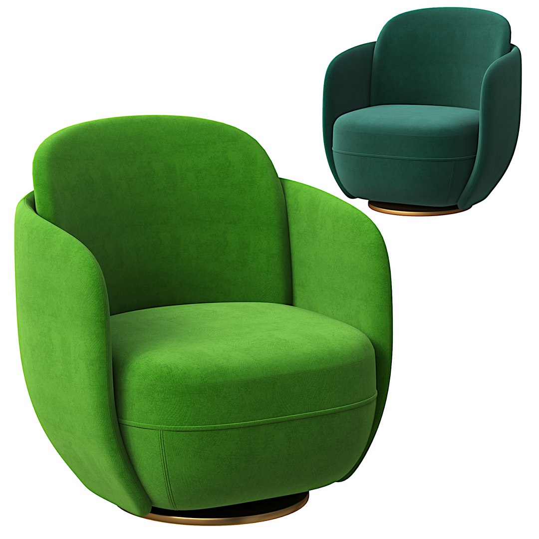 Miles Lounge Armchair 3D - TurboSquid 2081933