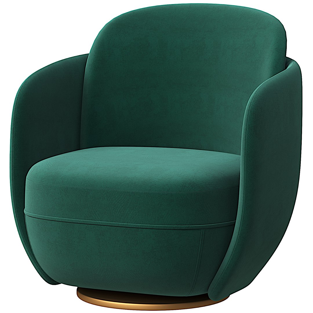 Miles Lounge Armchair 3D - TurboSquid 2081933
