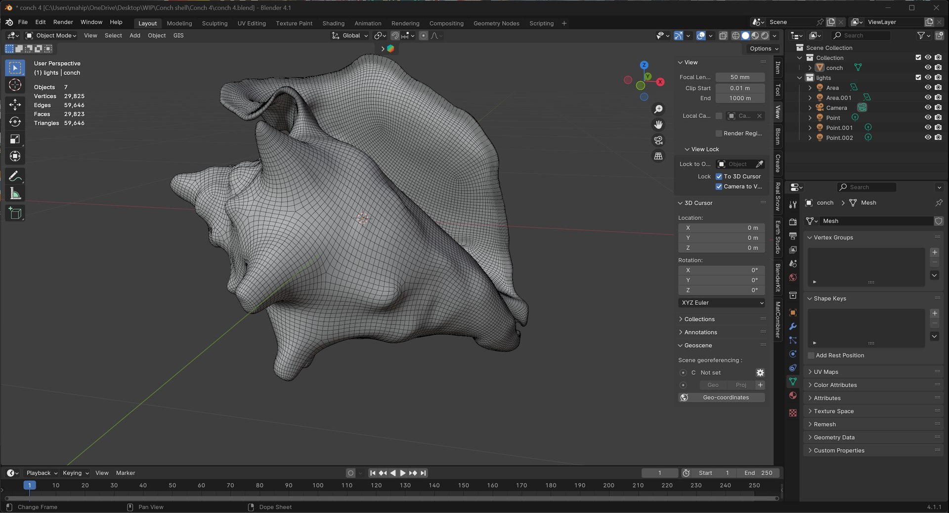 3D Conch Shell V4 - TurboSquid 2370729