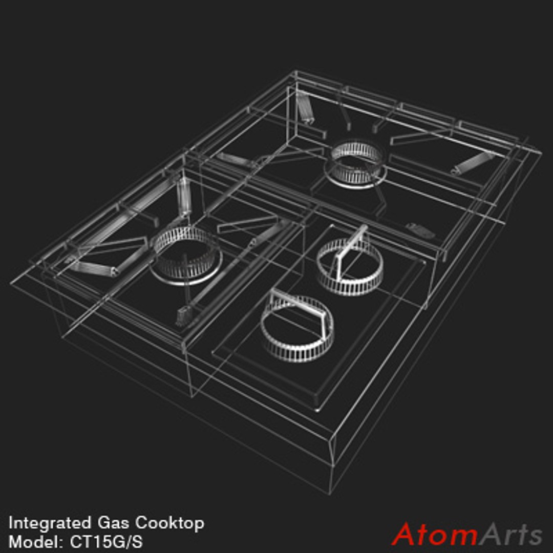 Wolf Integrated Cooktops 3d Model