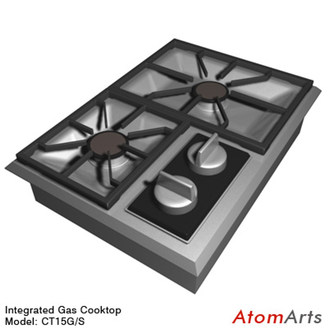 Wolf Integrated Cooktops 3d Model