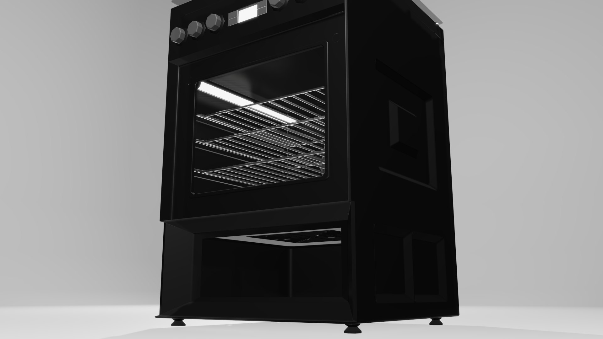 3D Low Poly Kitchen Stove - TurboSquid 2223812