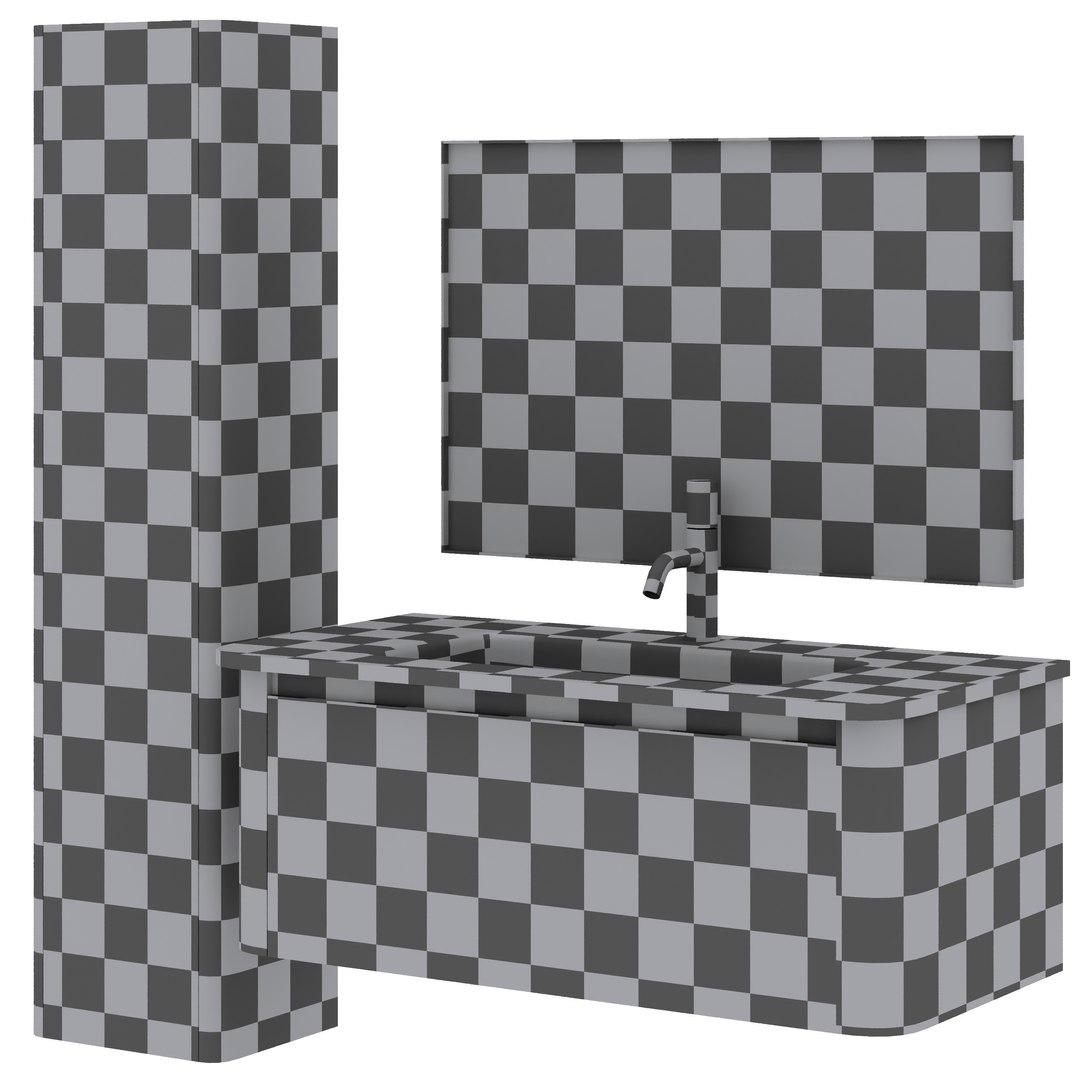 3D Vanity Unit And Bathroom Cabinet Voi Model - TurboSquid 2511647