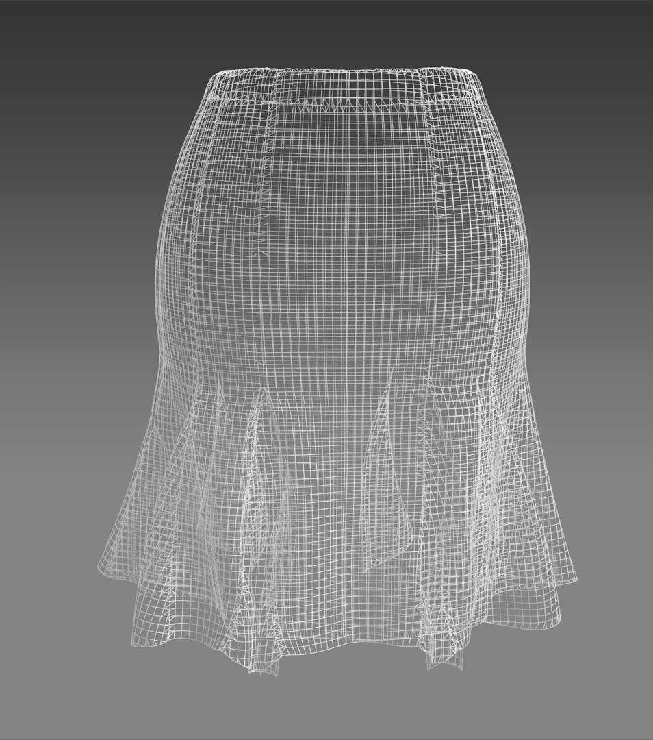3D Marvelous Designer Skirt - TurboSquid 1630575