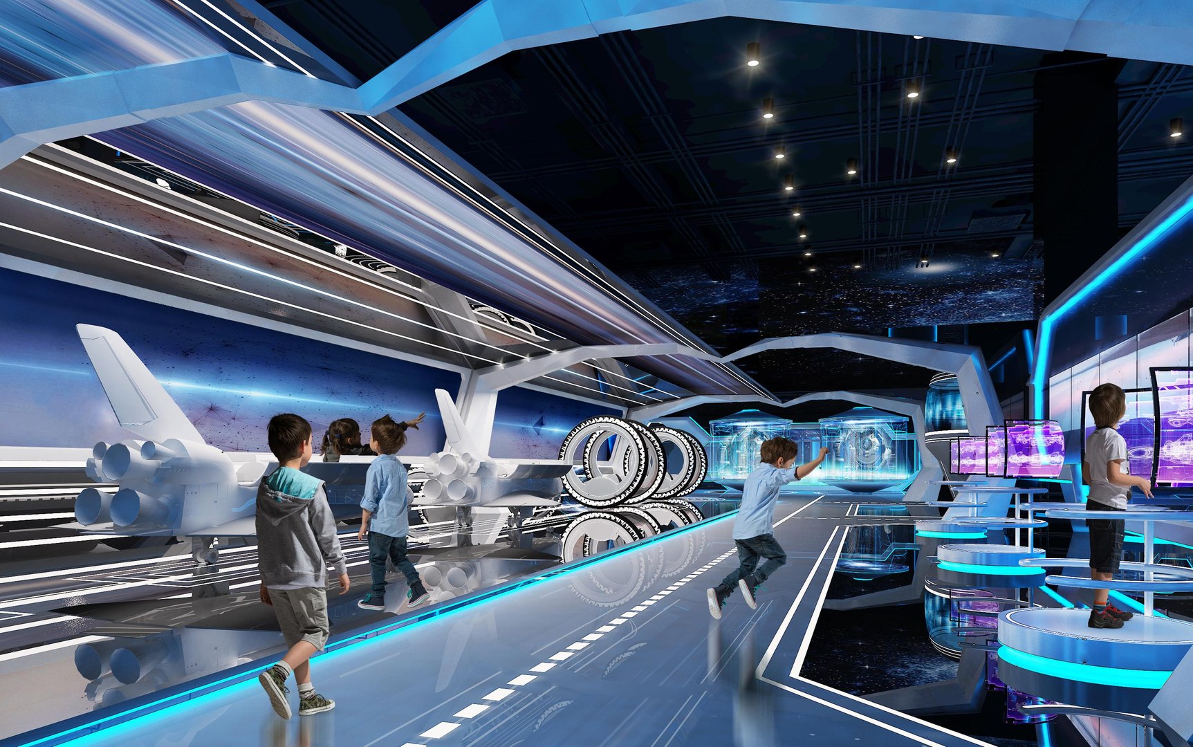 Technology Exhibition Hall3D模型 - TurboSquid 2056081