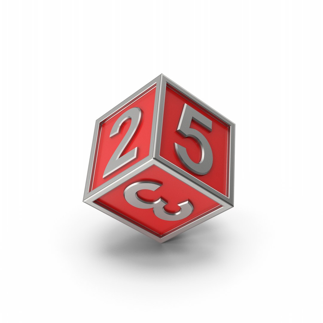 Number Cube 3D - TurboSquid 2241899