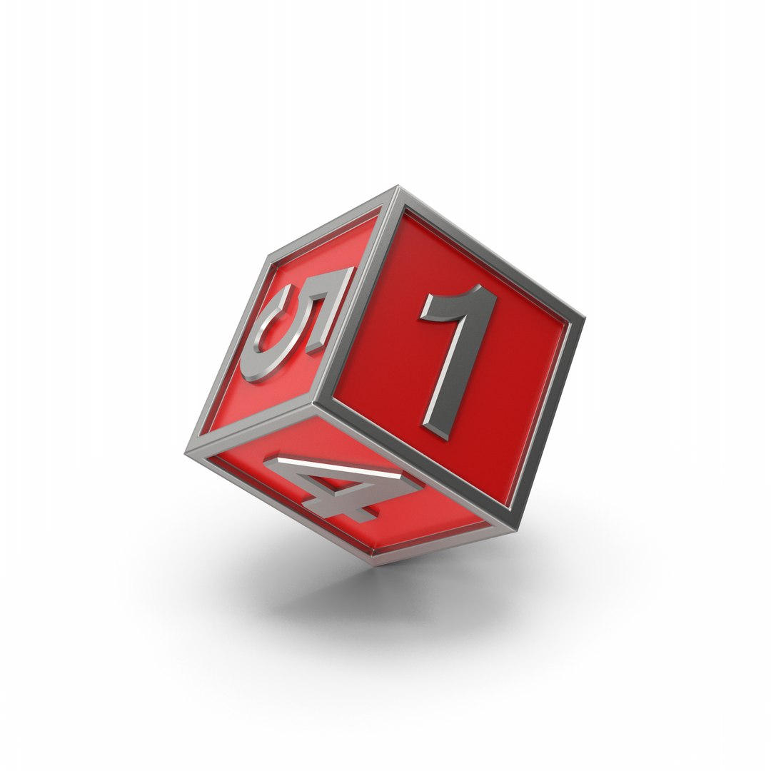 Number Cube 3D - TurboSquid 2241899