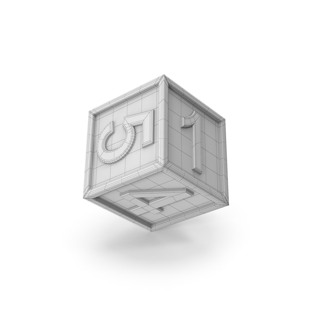 Number Cube 3D - TurboSquid 2241899