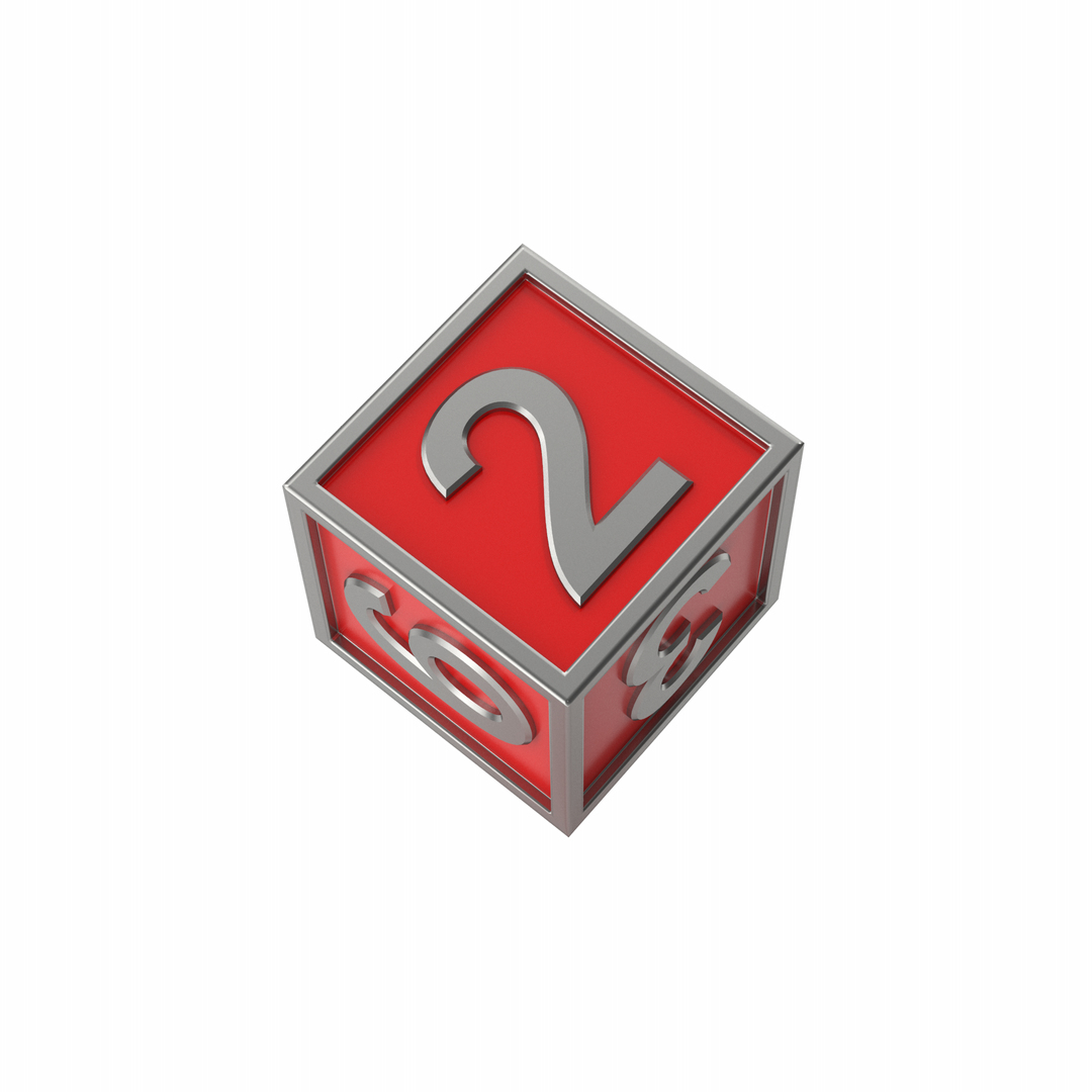 Number Cube 3d Turbosquid 2241899