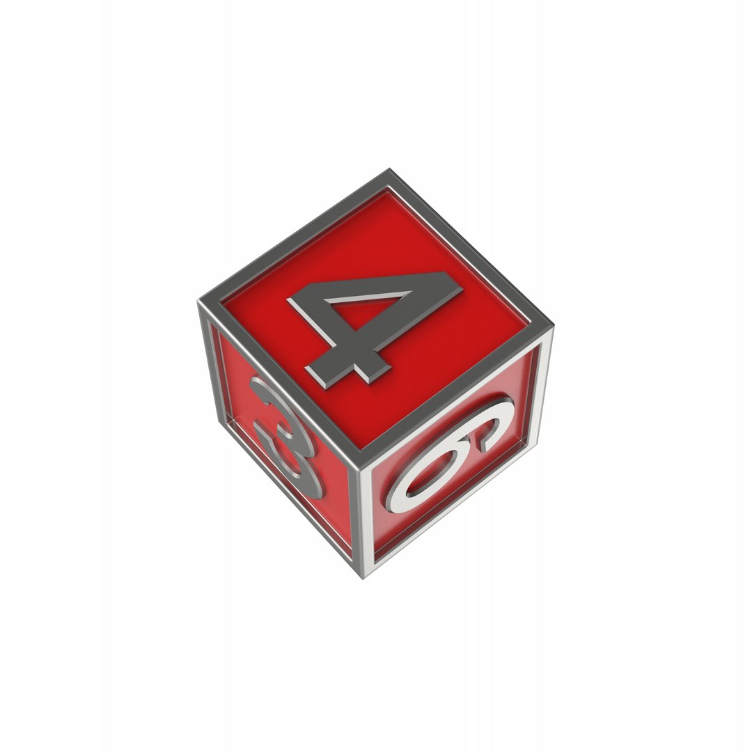 Number Cube 3D - TurboSquid 2241899