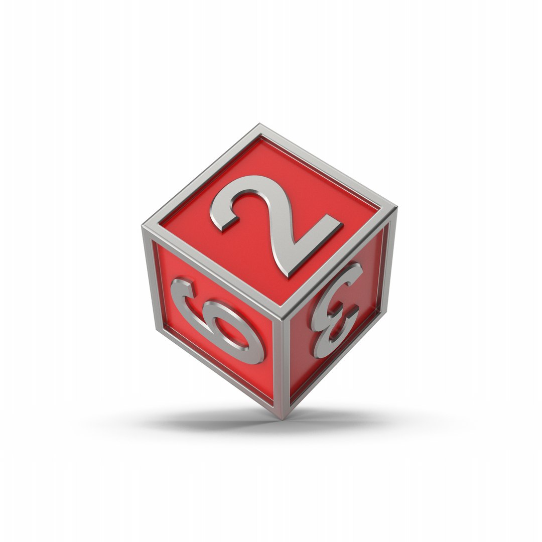 Number Cube 3D - TurboSquid 2241899