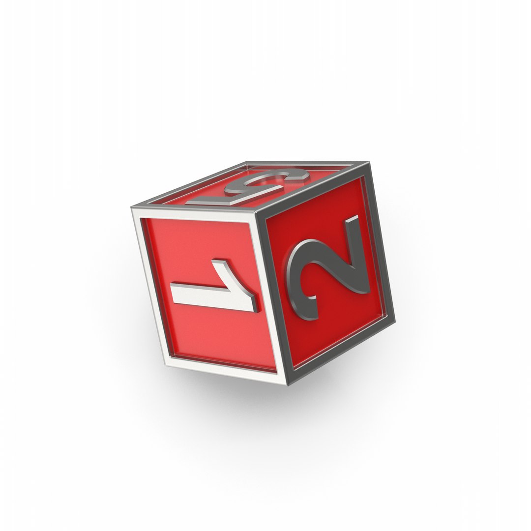 Number Cube 3D - TurboSquid 2241899