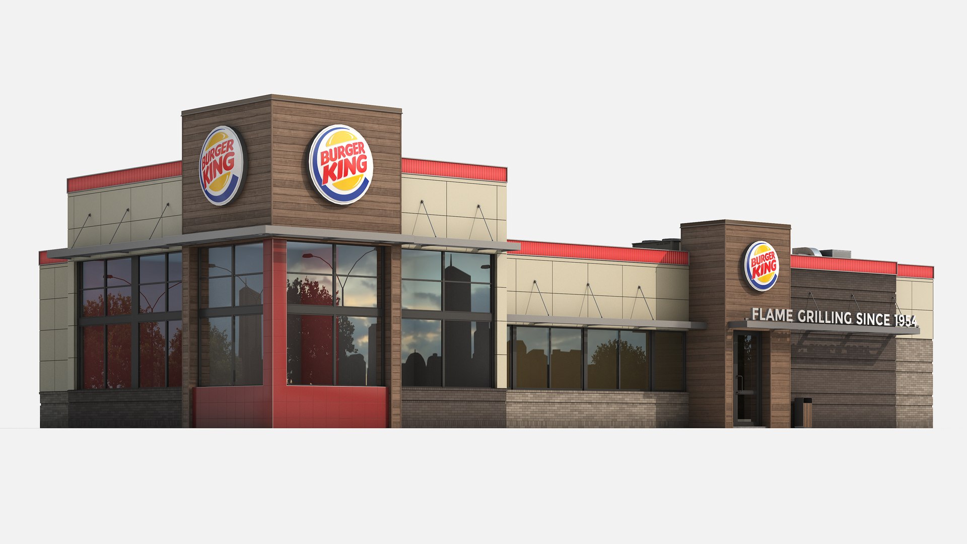 3D Burger King Restaurant 02 Model - TurboSquid 1833612