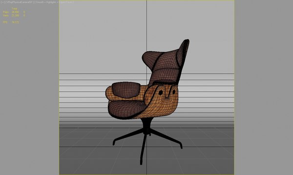 chair armchair arm 3d model