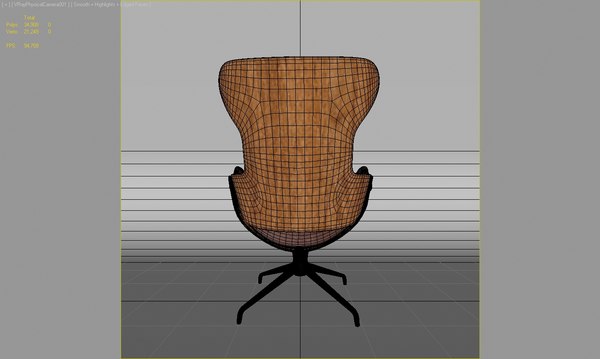 chair armchair arm 3d model