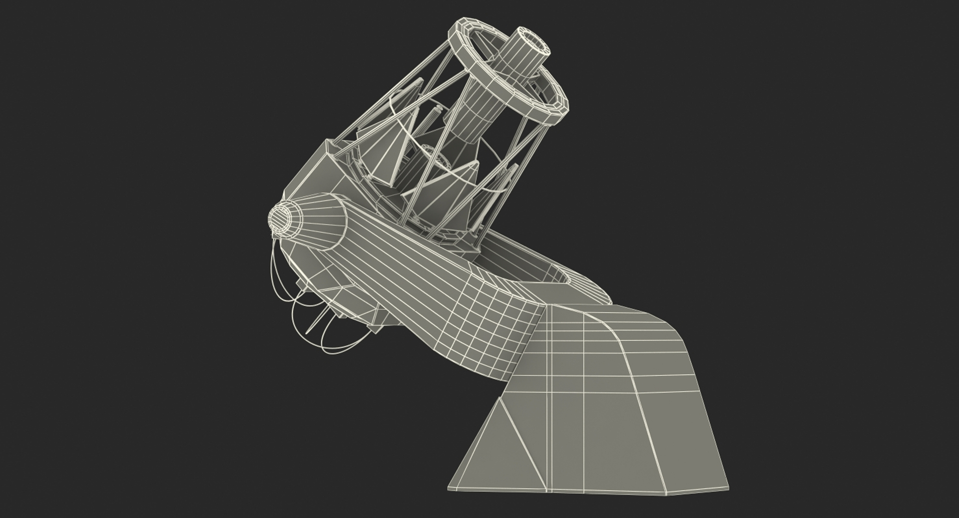 3D telescope observatory model - TurboSquid 1294444