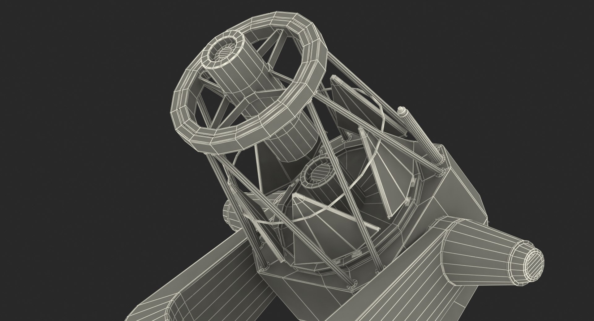 3D telescope observatory model - TurboSquid 1294444