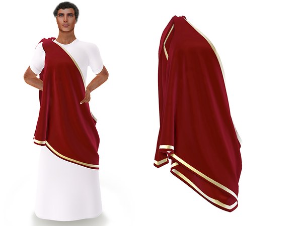 3D Mens Emperor Toga - TurboSquid 1863832
