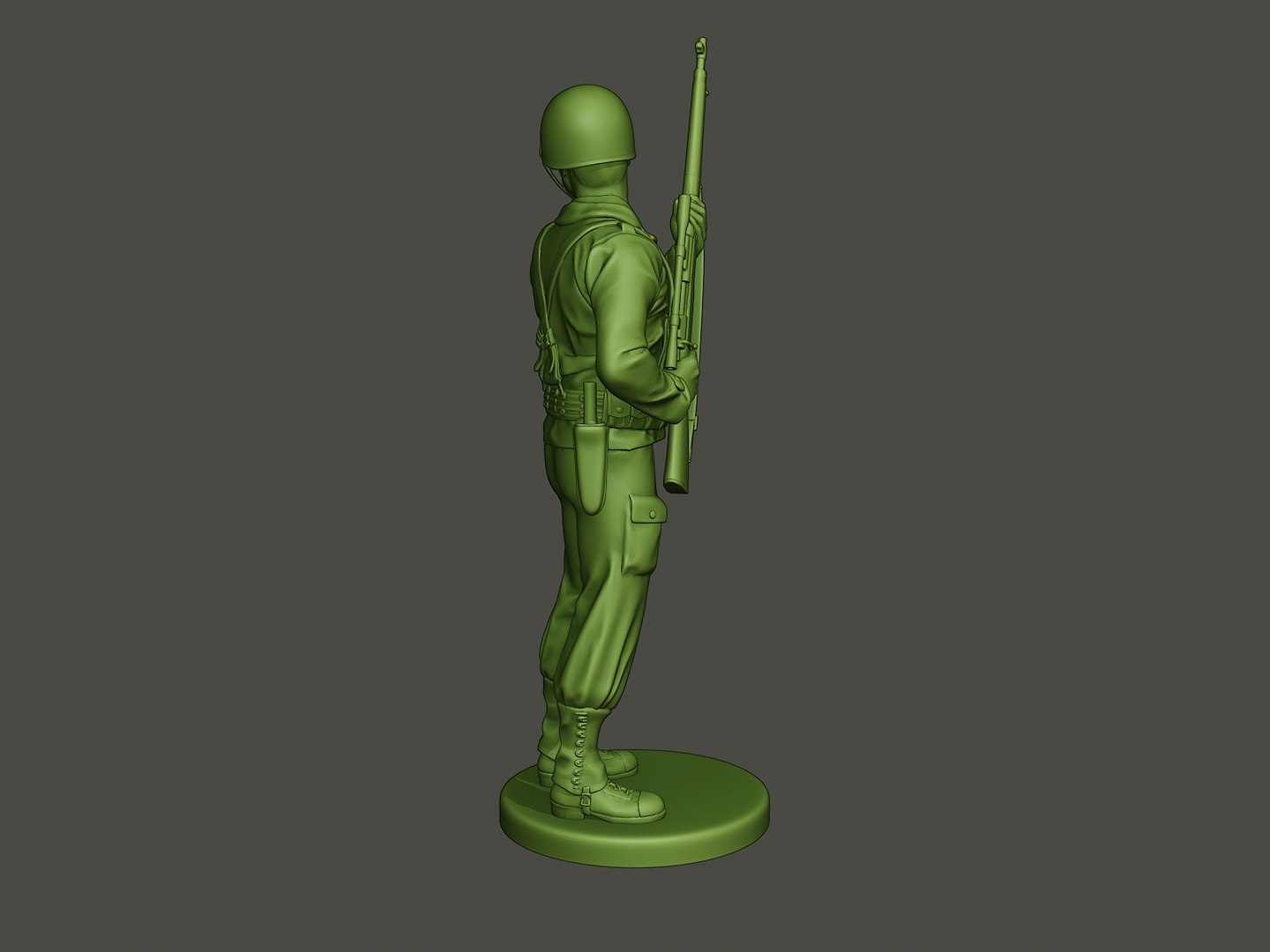 3D American Soldier Ww2 Stand Model - TurboSquid 1445555