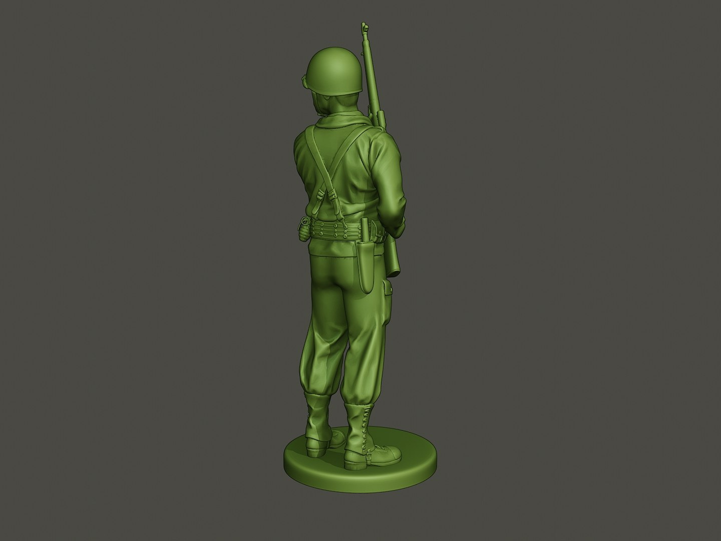 3D American Soldier Ww2 Stand Model - TurboSquid 1445555