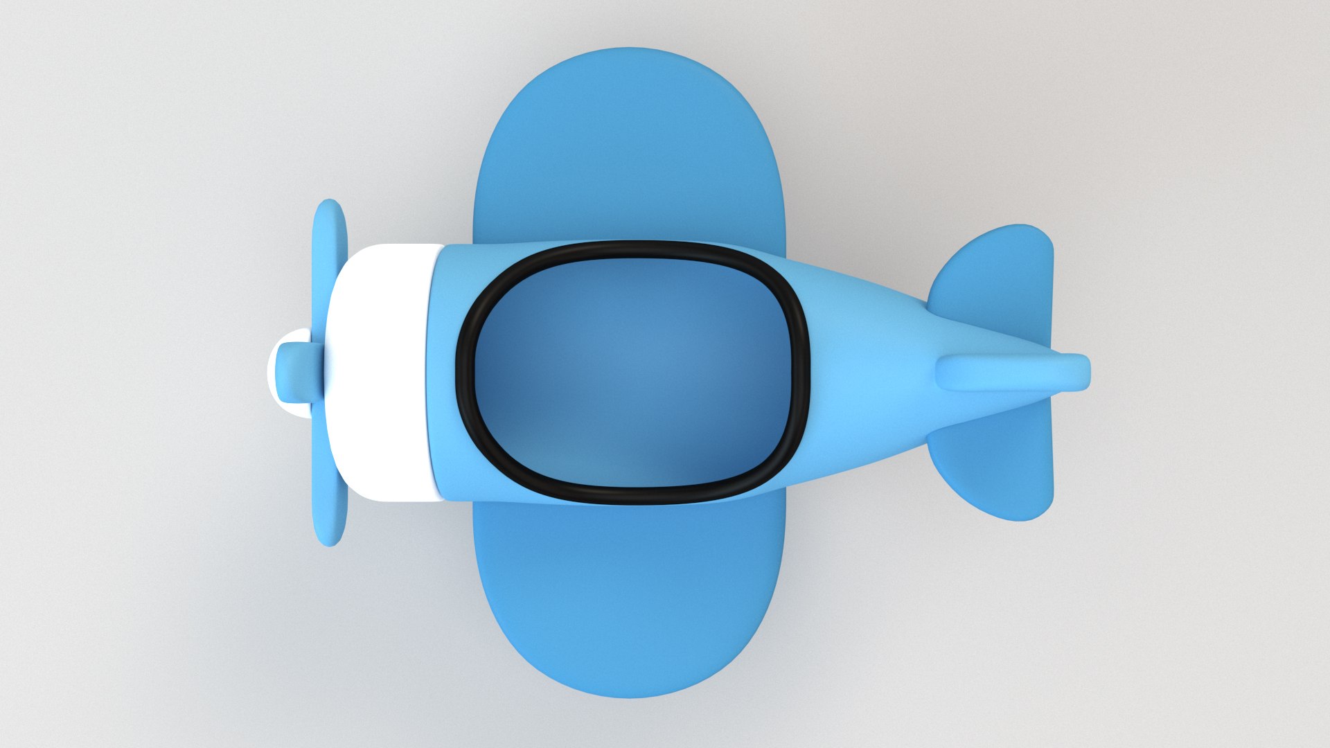 Airplane Toon Plane 3D Model - TurboSquid 1585880