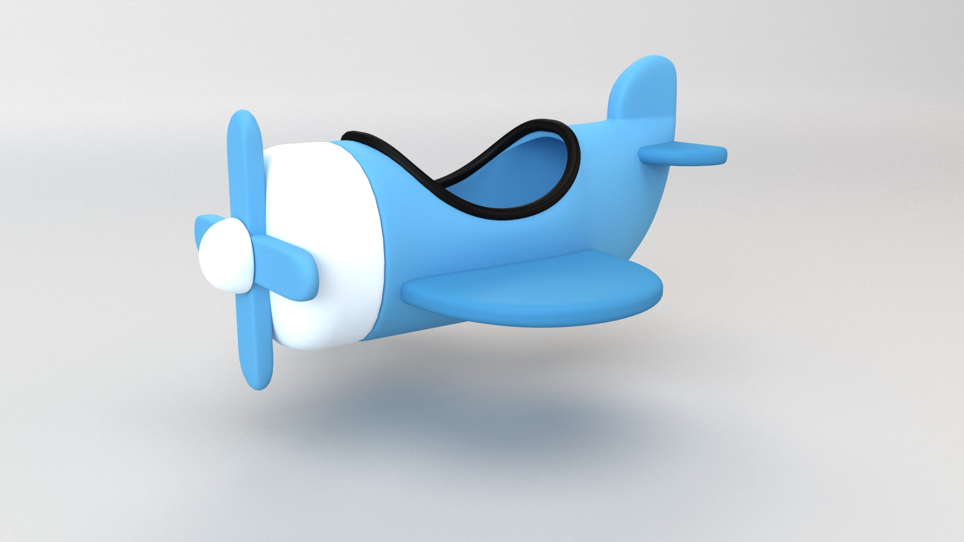 Airplane Toon Plane 3D Model - TurboSquid 1585880