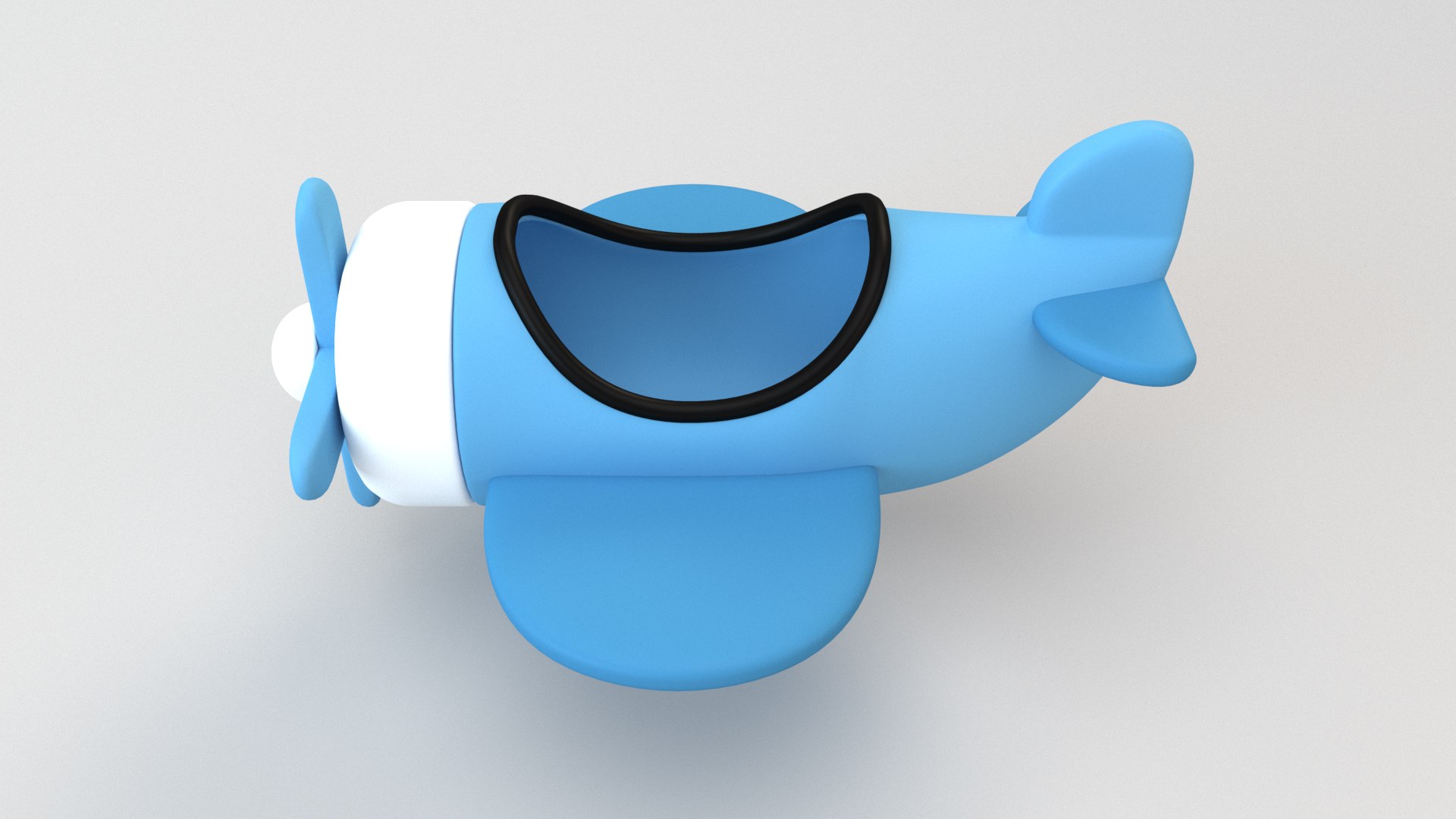 Airplane Toon Plane 3D Model - TurboSquid 1585880