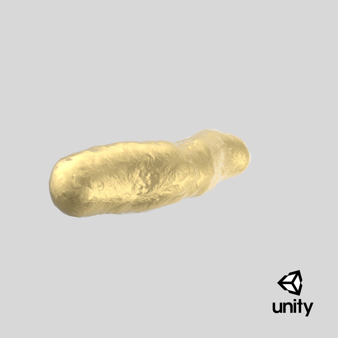 3D Little Crap Golden Model - TurboSquid 1734303