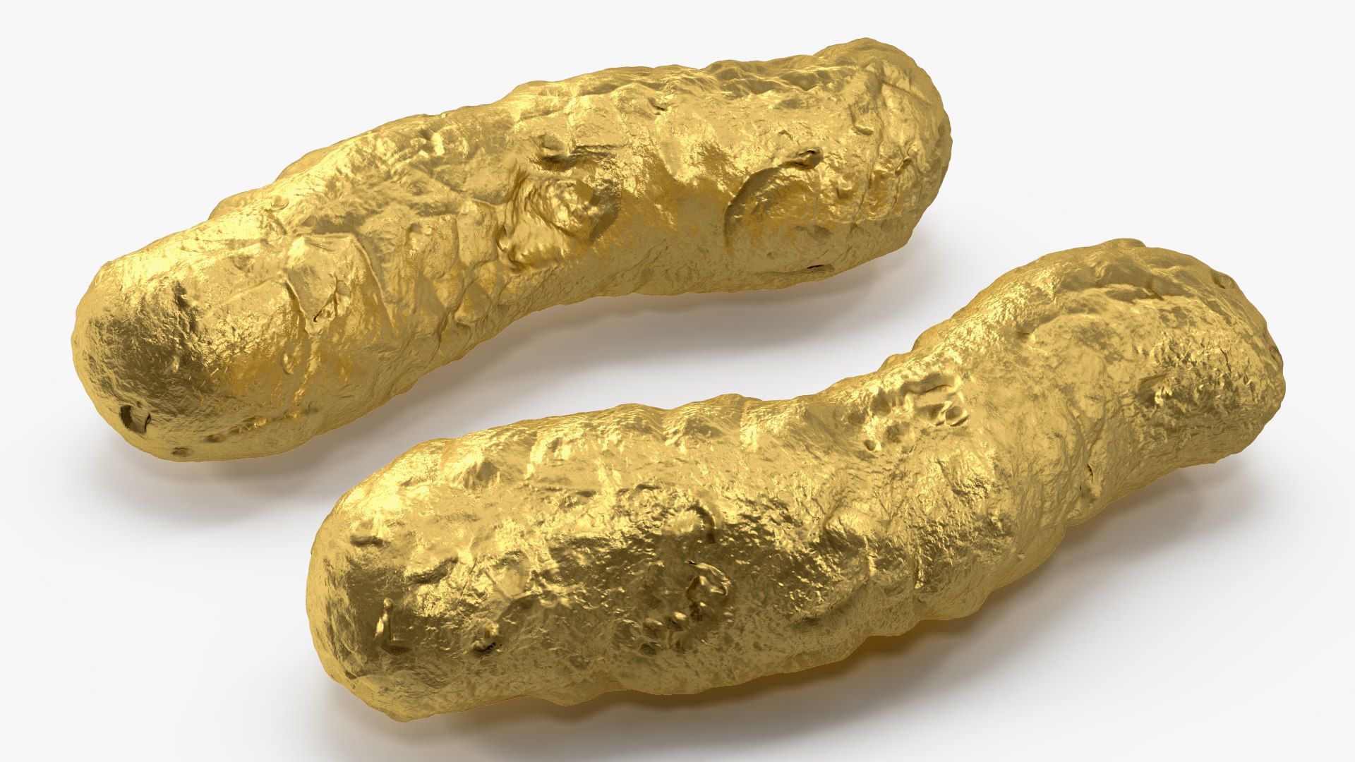 3D Little Crap Golden Model - TurboSquid 1734303