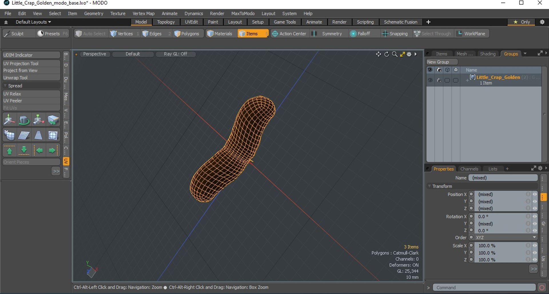3D Little Crap Golden Model - TurboSquid 1734303