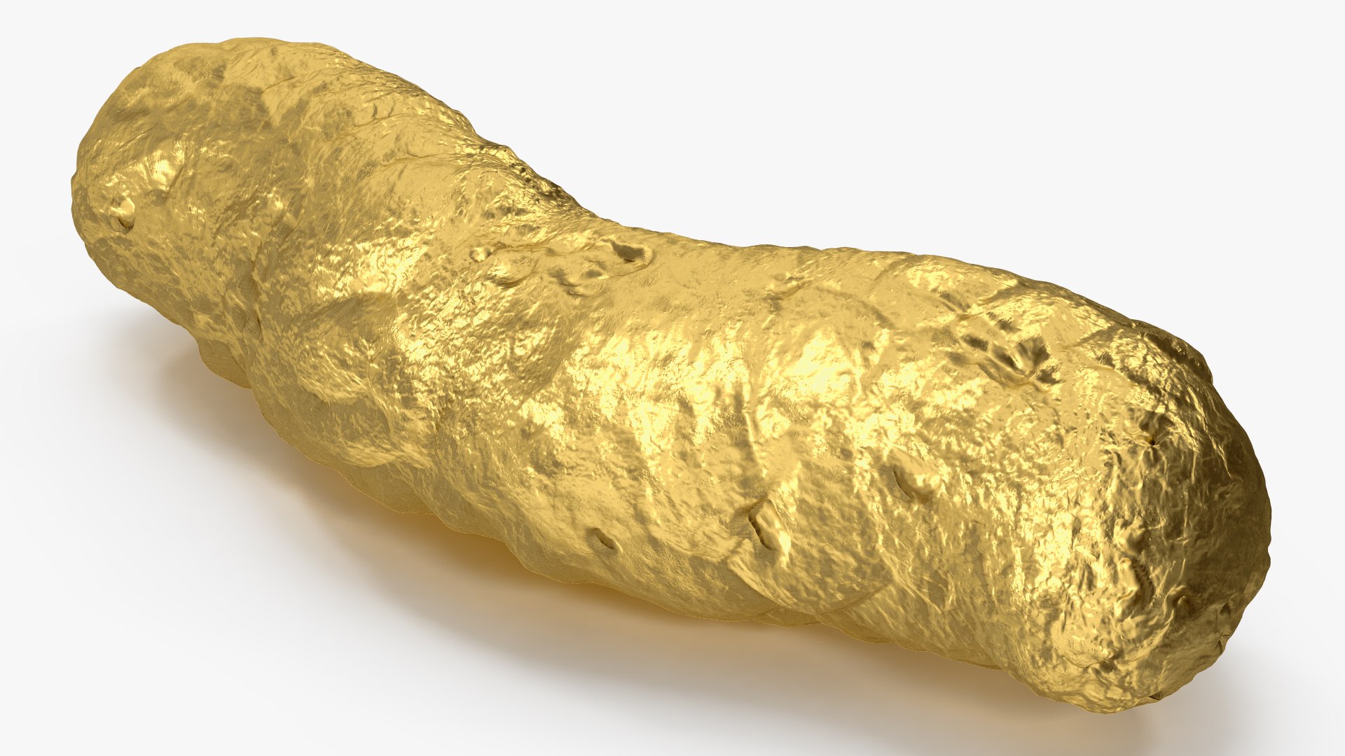 3D Little Crap Golden Model - TurboSquid 1734303