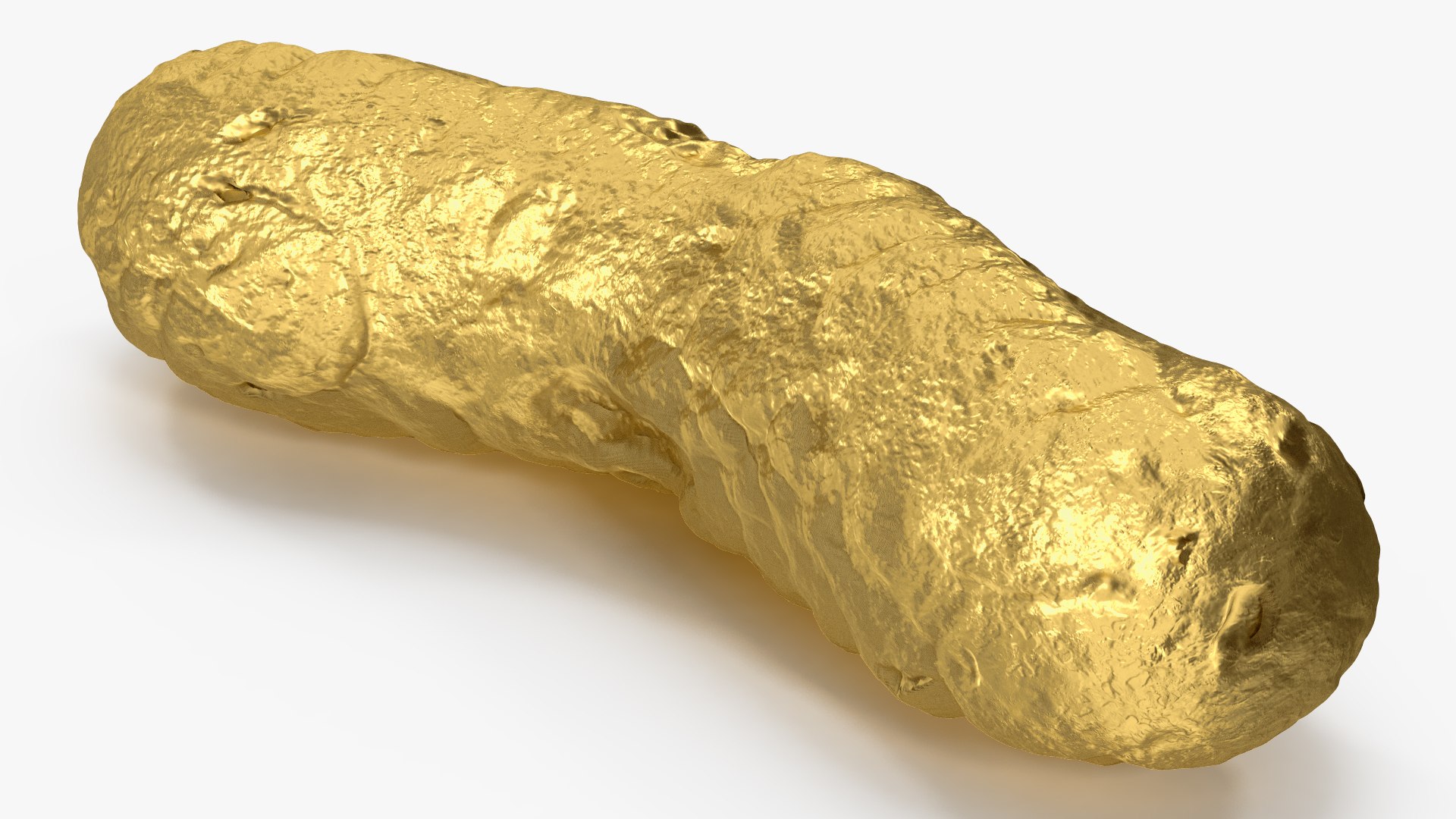 3D Little Crap Golden Model - TurboSquid 1734303