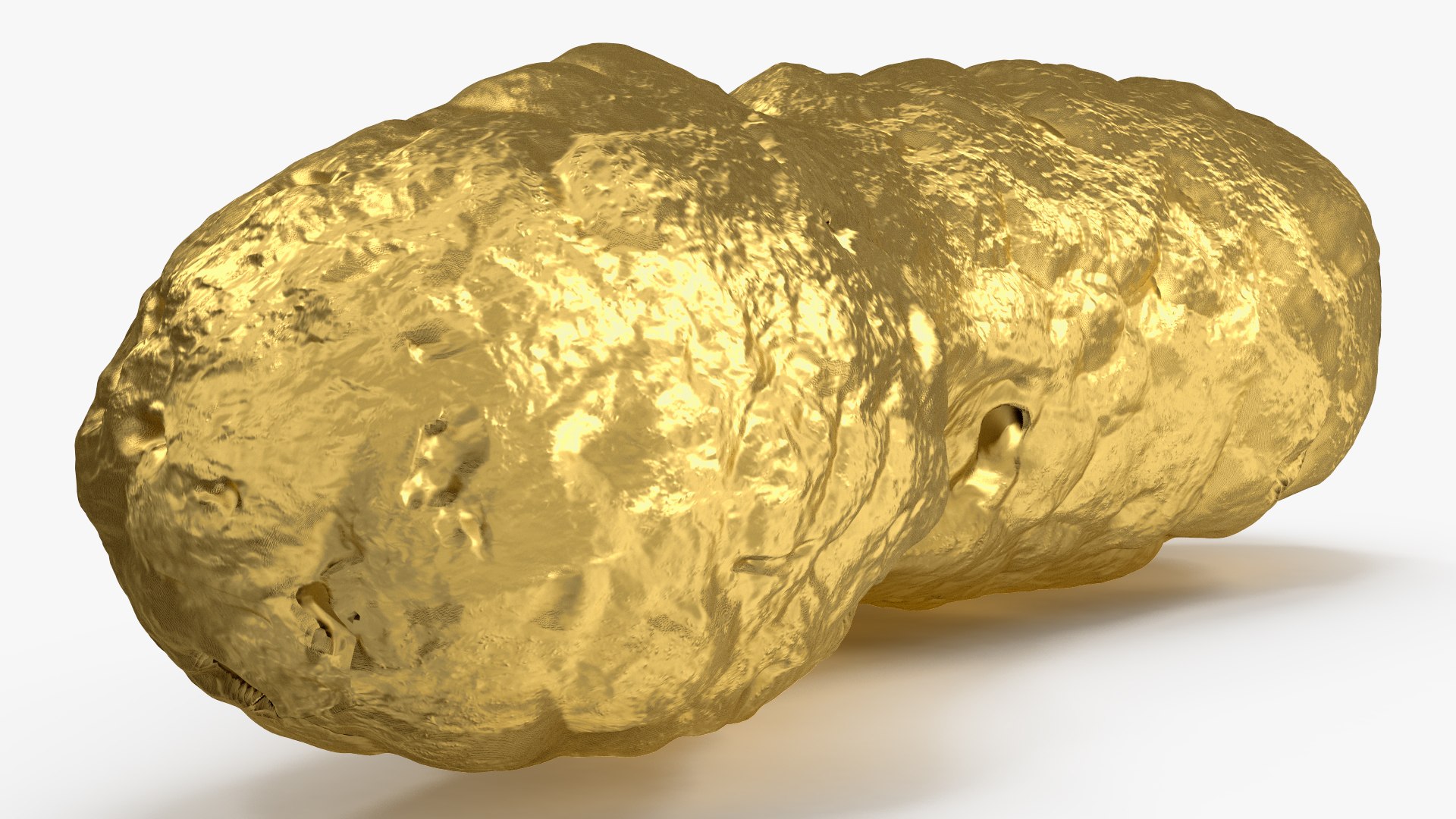 3D Little Crap Golden Model - TurboSquid 1734303